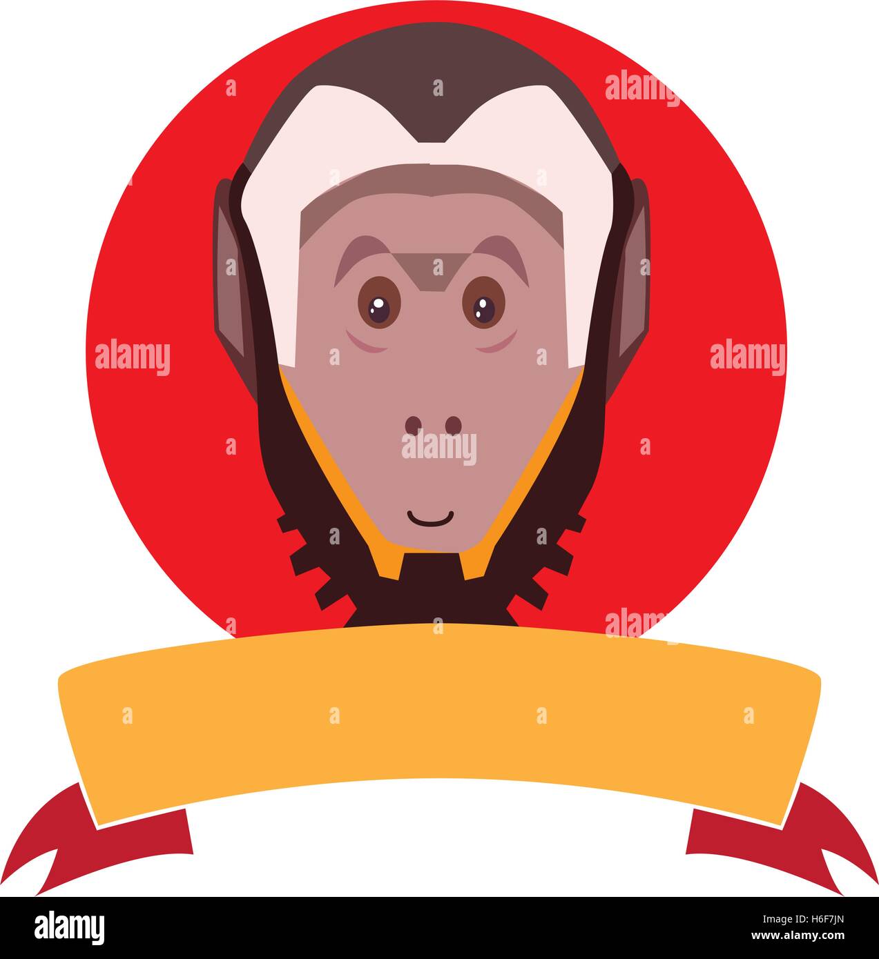 Red monkey logo vector character hi-res stock photography and images ...