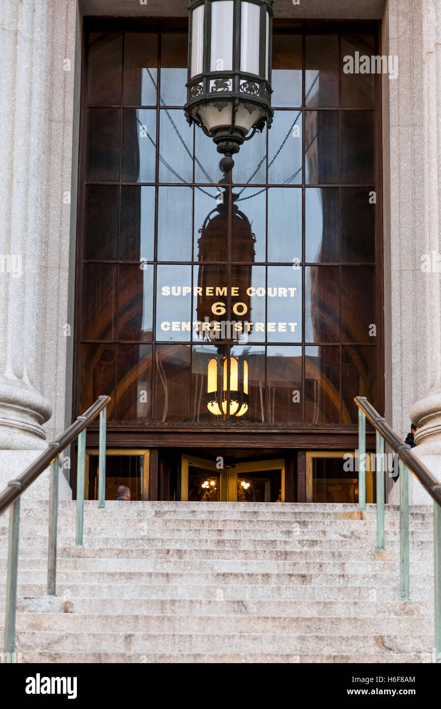 The exterior of the New York Supreme Court Stock Photo - Alamy