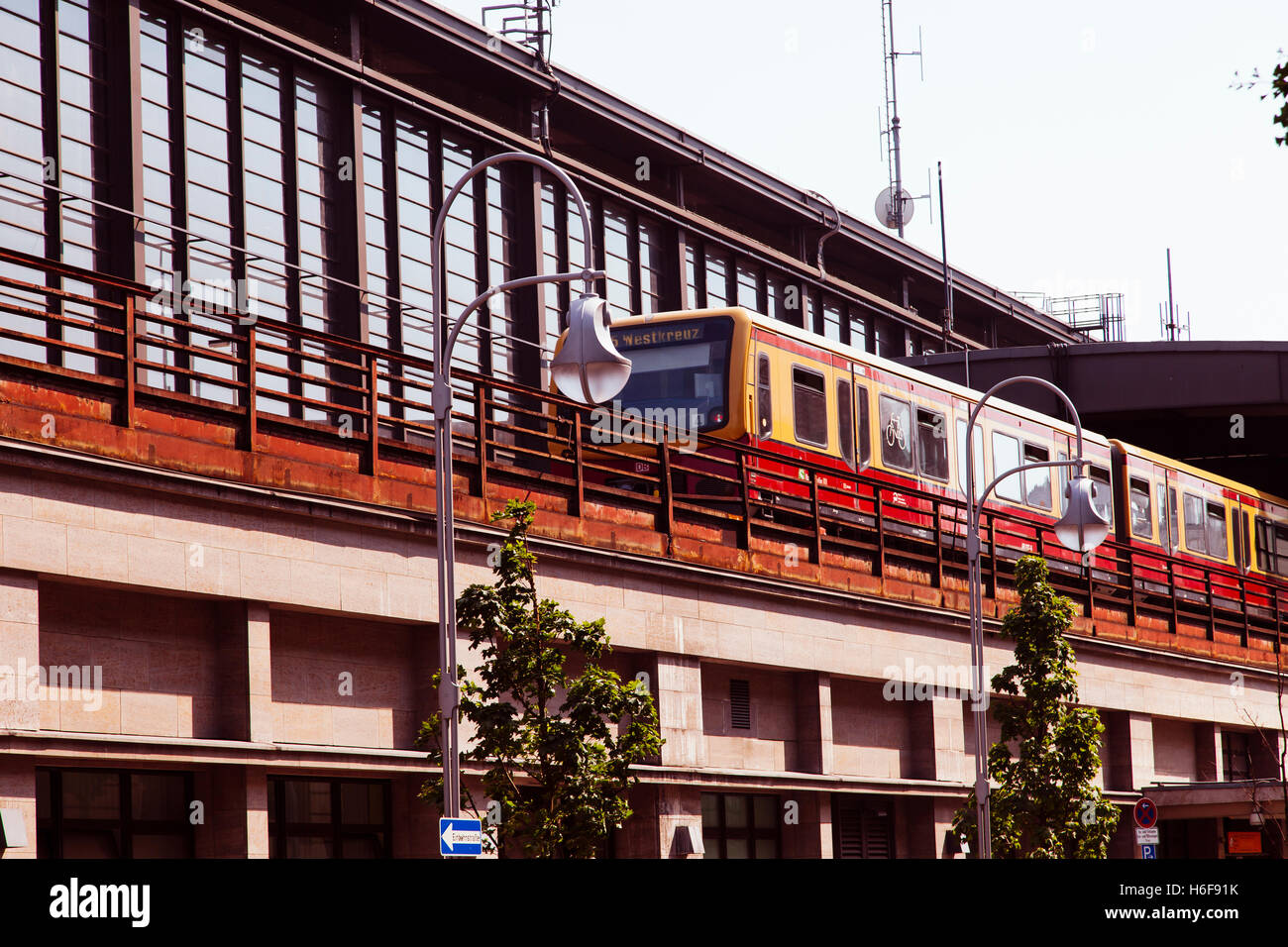 S5 S-bahn train leaving a station Stock Photo - Alamy