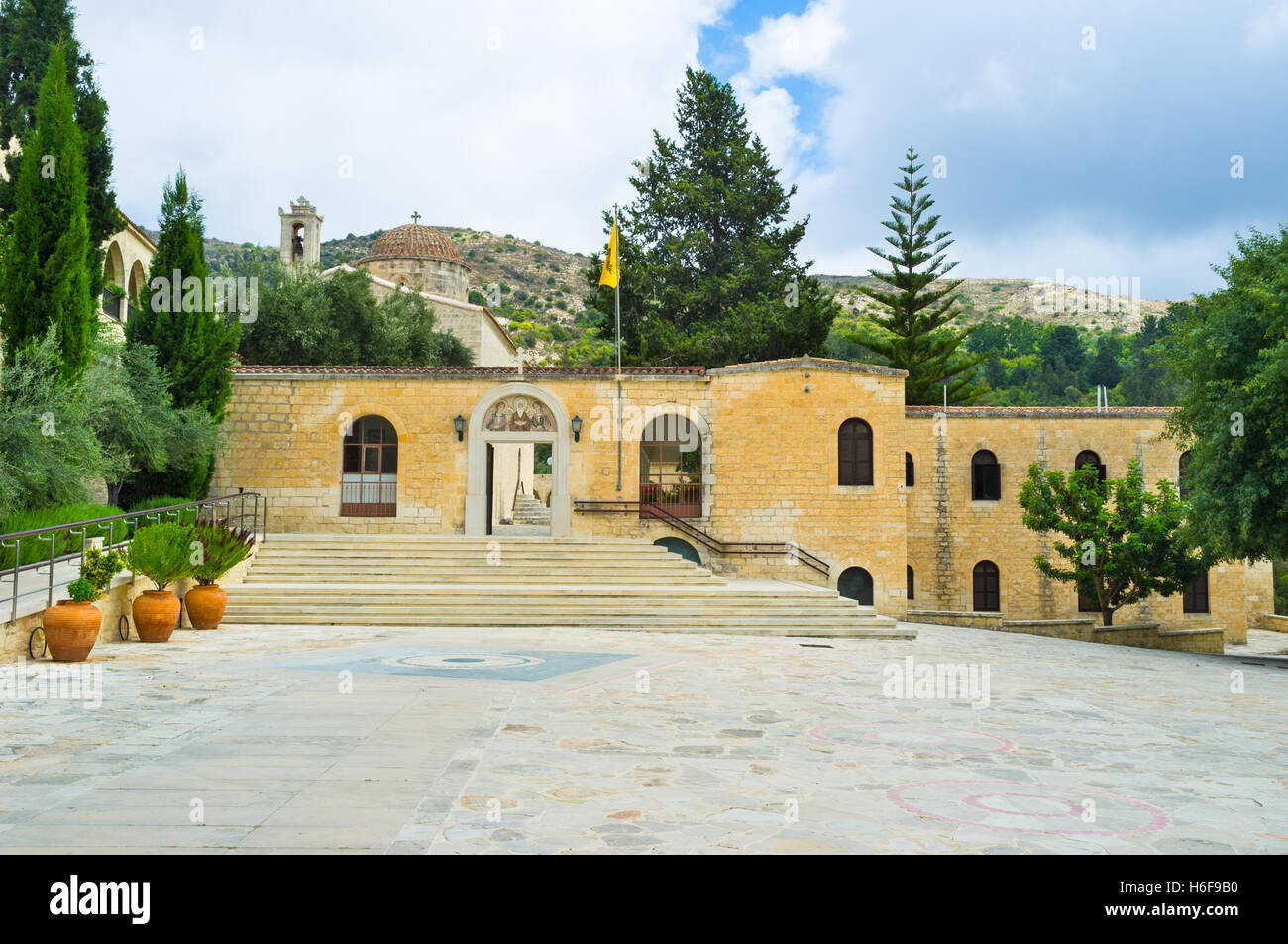 Saint Neophytos monastery lies 10 km outside Paphos, near Tala village ...