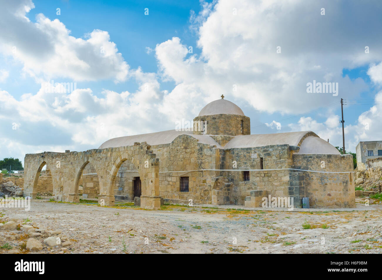 Medieval Church of Panagia Katholiki located in the famous village ...