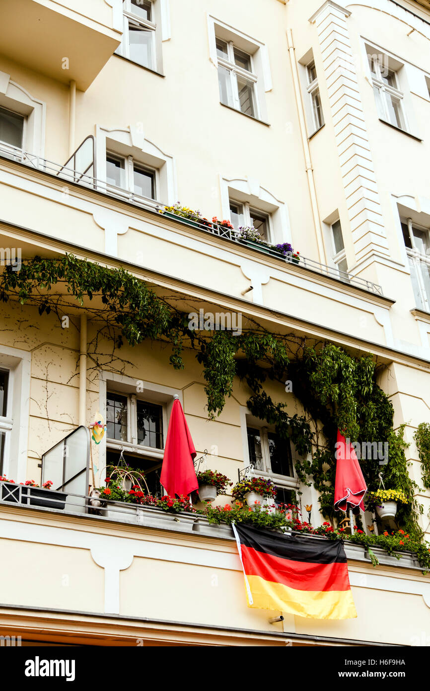 German flag european flag hanging hi-res stock photography and images ...