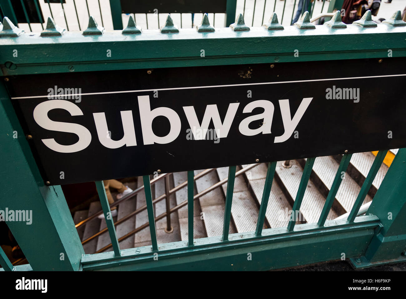 Sign depicting it is the subway station Stock Photo - Alamy