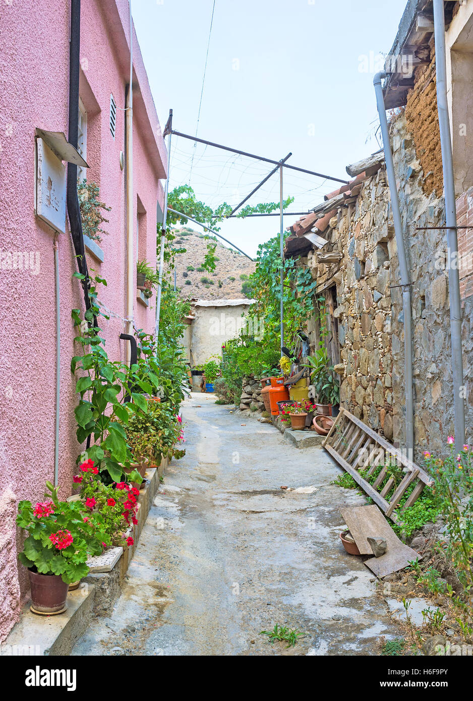 The maze of the streets in the mountain village is the best place to ...