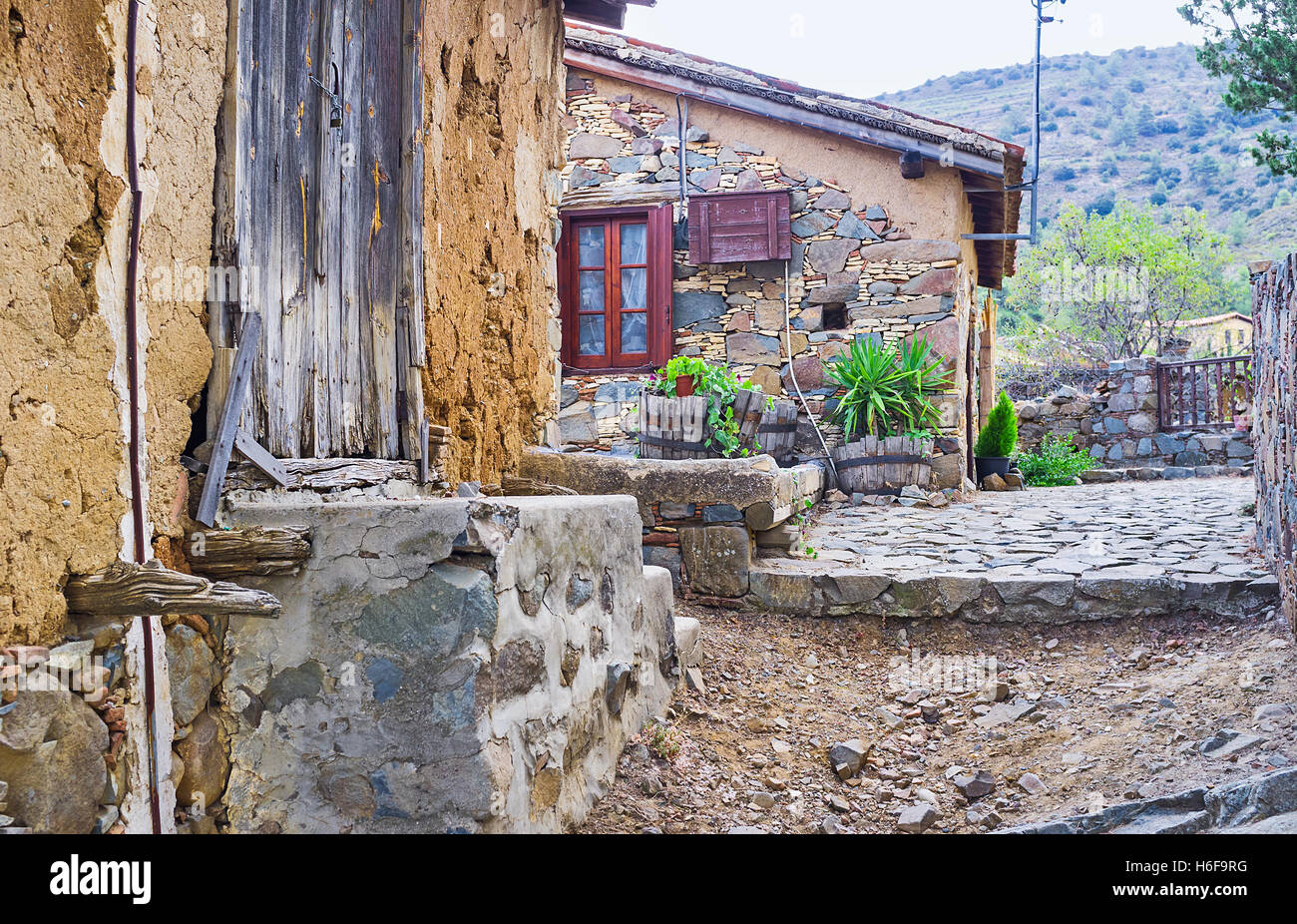 Medieval houses cyprus villages hi-res stock photography and images - Alamy