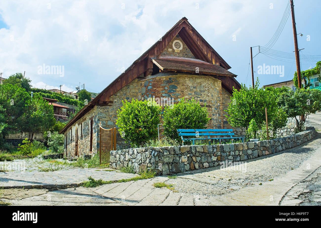 Medieval Panagia Catholiki Church in the village of Pelendri is one of ...