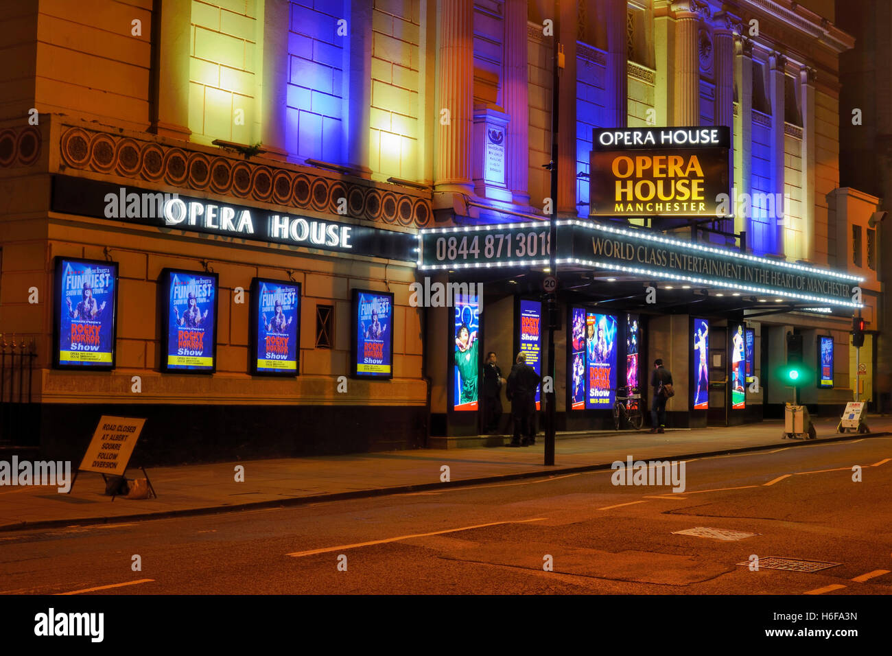 Opera House Theatre on Quay Street in Manchester city centre Stock ...