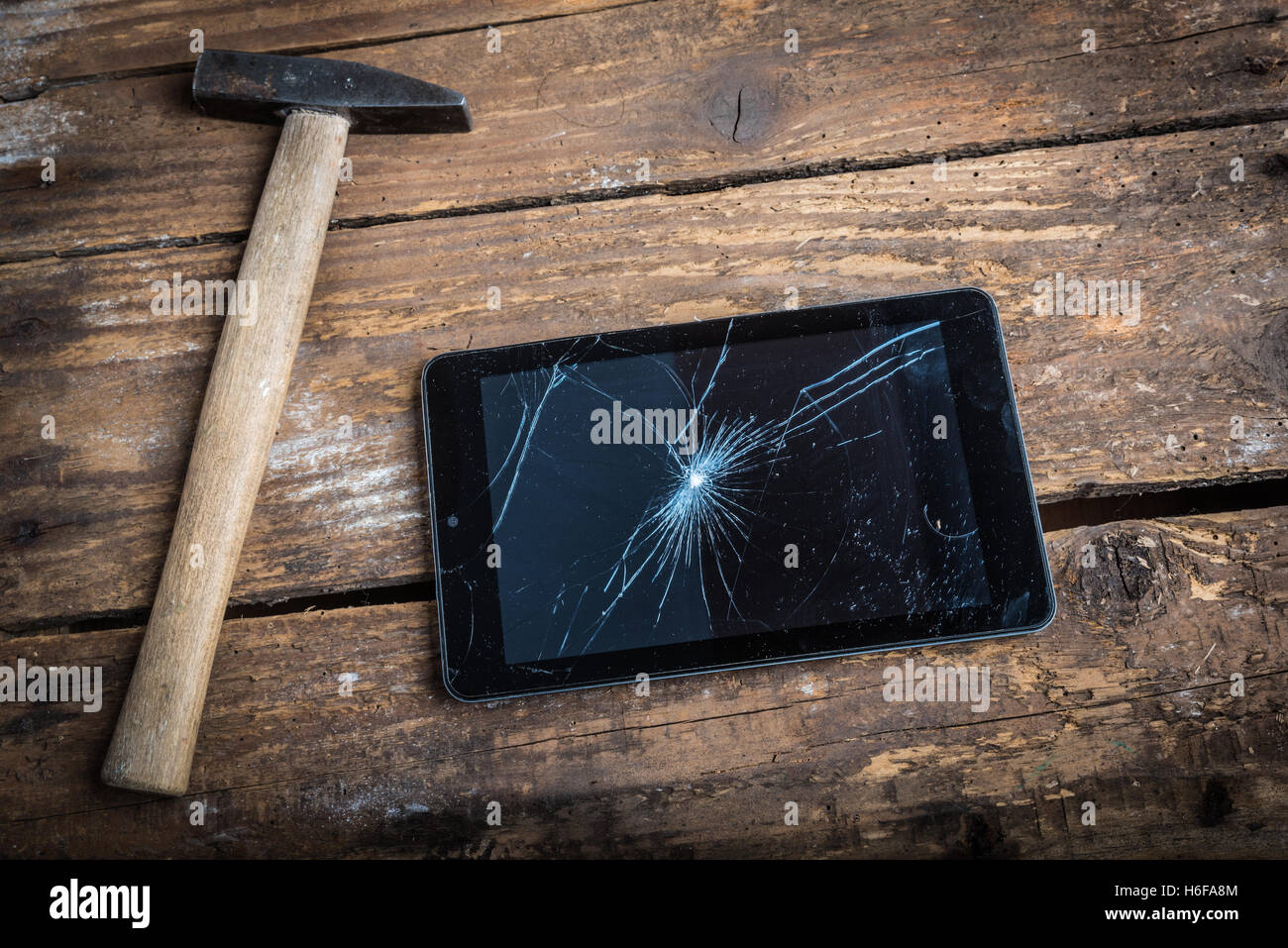 Broken glass table hi-res stock photography and images - Alamy