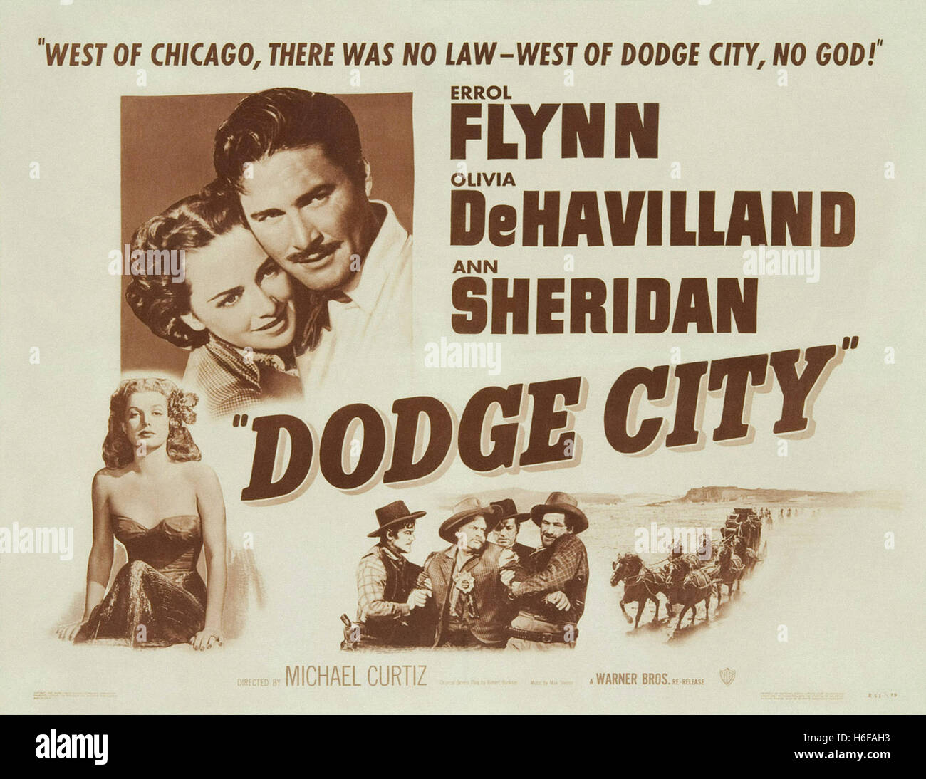 Dodge City - Movie Poster Stock Photo - Alamy