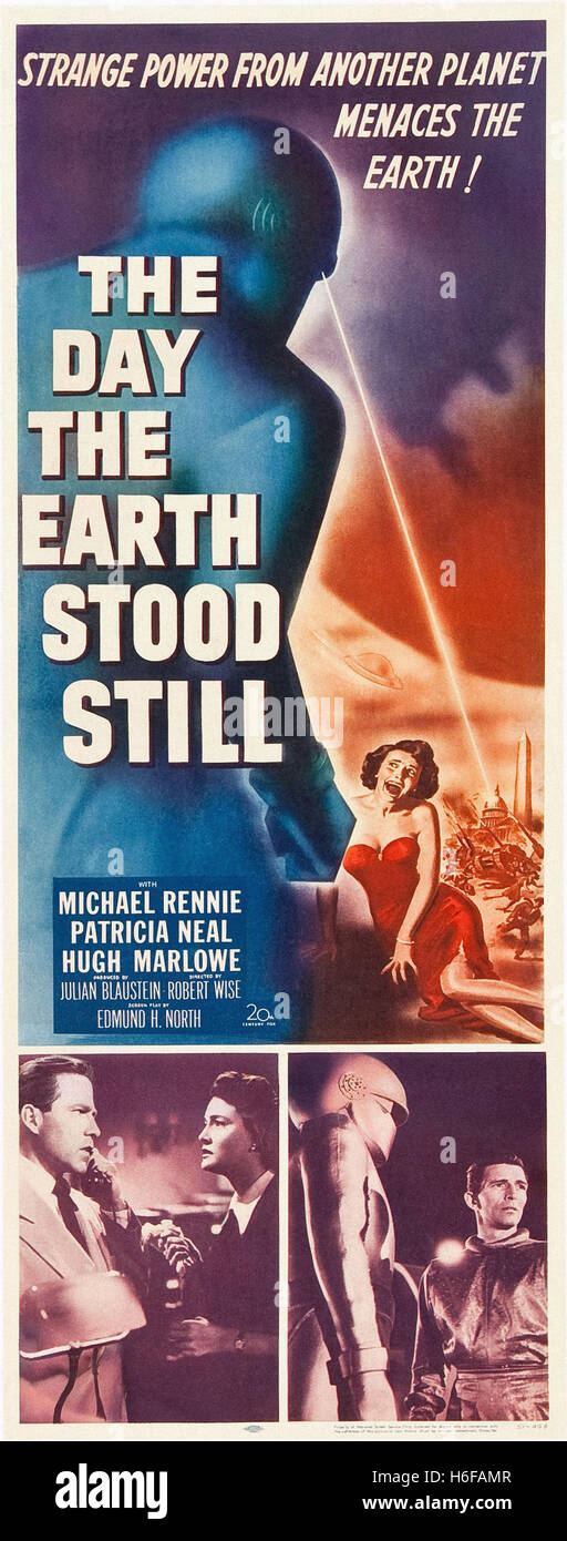 The Day The Earth Stood Still - Movie Poster Stock Photo - Alamy