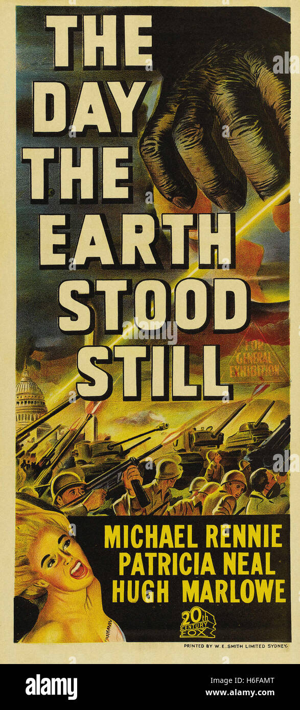 The Day The Earth Stood Still - Movie Poster Stock Photo - Alamy
