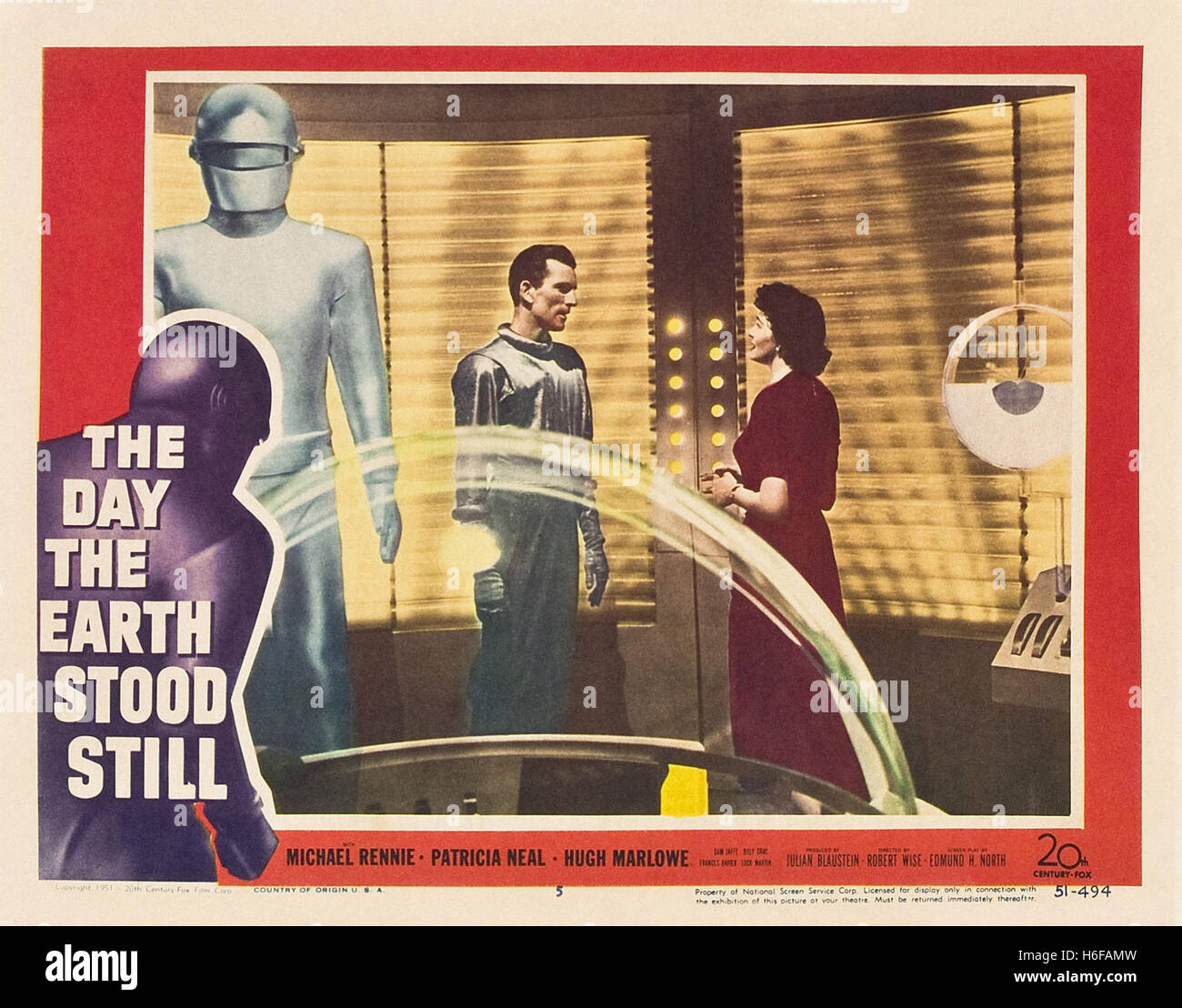 The Day The Earth Stood Still - Movie Poster Stock Photo - Alamy