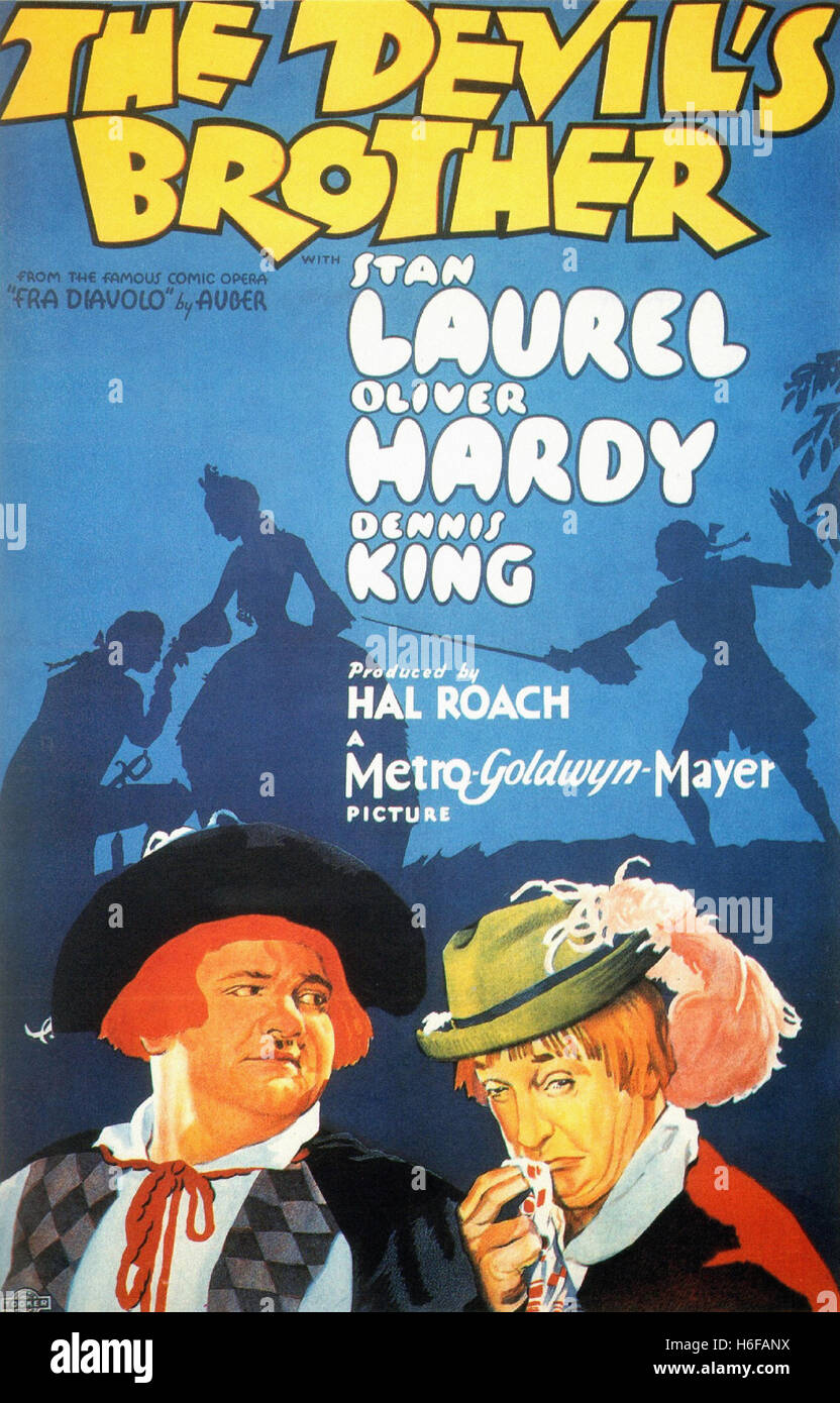 The Devil's Brother - Movie Poster Stock Photo - Alamy