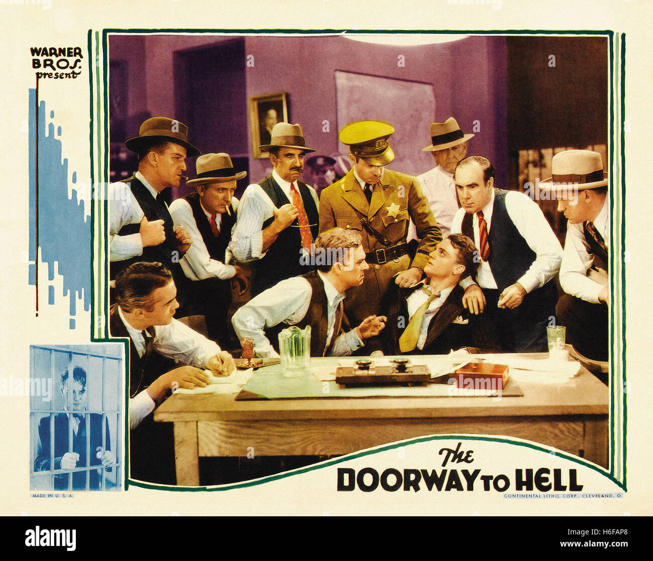 The Doorway to Hell - Movie Poster Stock Photo - Alamy