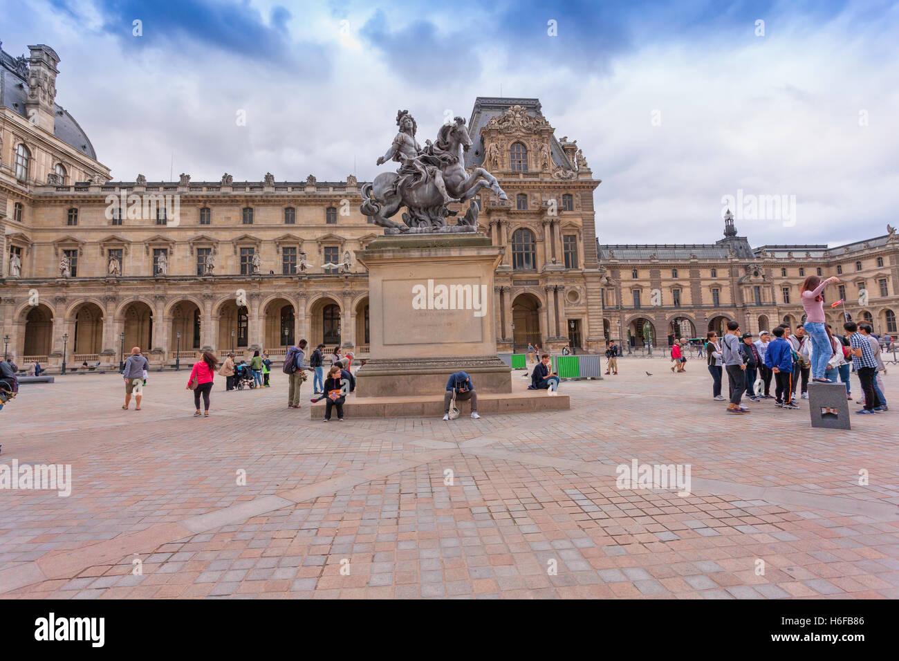 The Louve Art Museum in Paris, France, Europe Stock Photo - Alamy