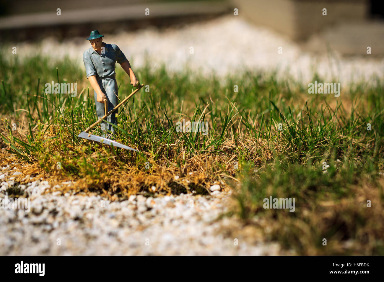 Grass Scythe Cutting Demo