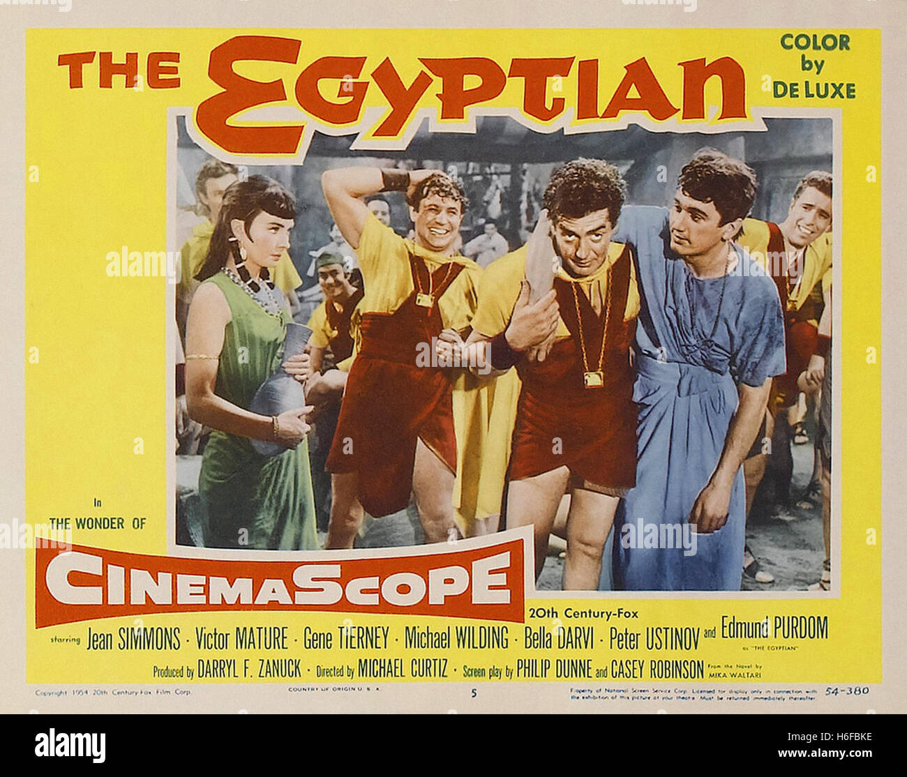 The Egyptian - Movie Poster Stock Photo - Alamy
