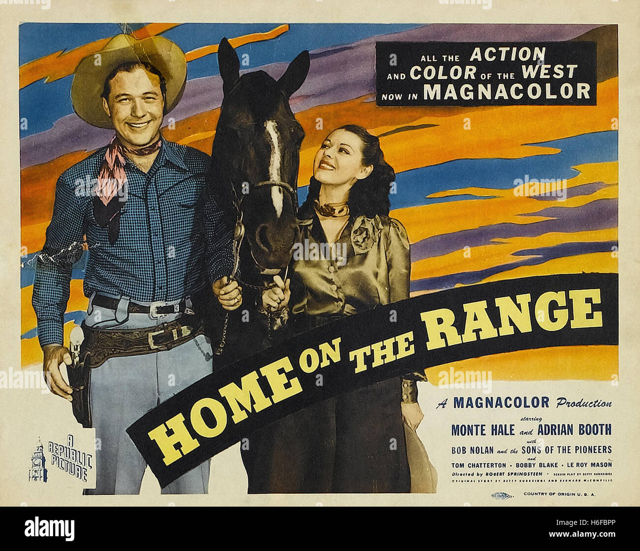 Home on the Range - Movie Poster Stock Photo - Alamy