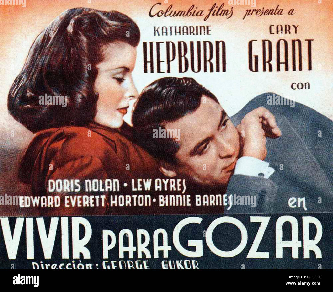 Holiday (1938) - Spanish Movie Poster Stock Photo - Alamy