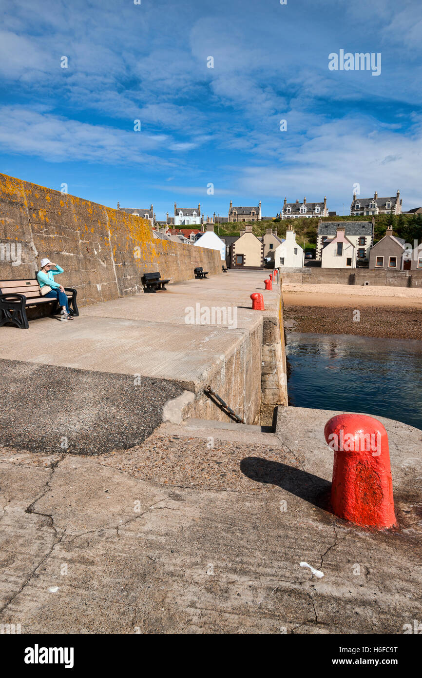 Findochty village and Harbour, Moray firth, Highland Region scotland ...