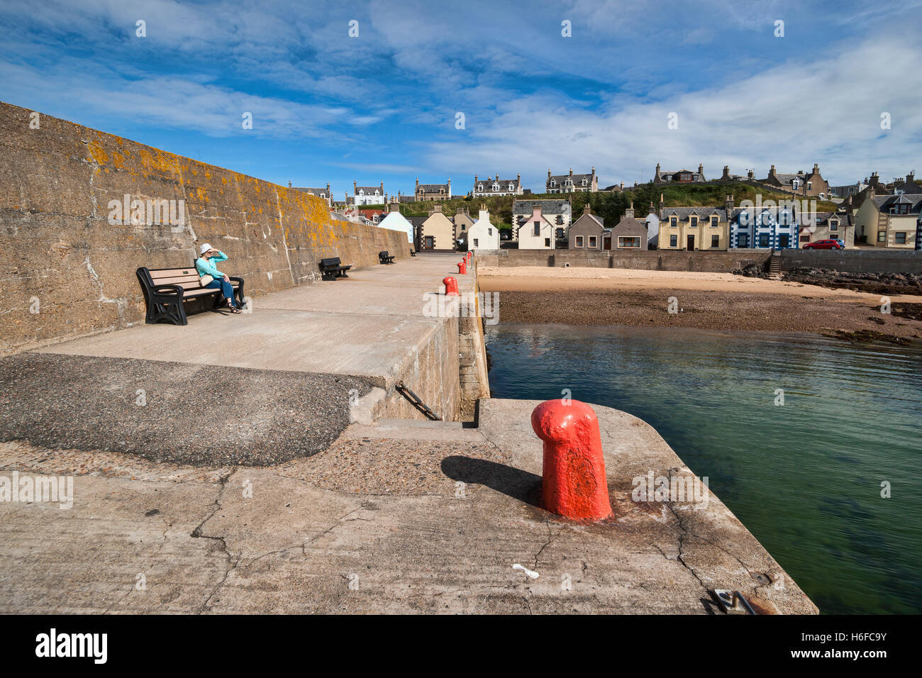 Findochty village and Harbour, Moray firth, Highland Region scotland ...