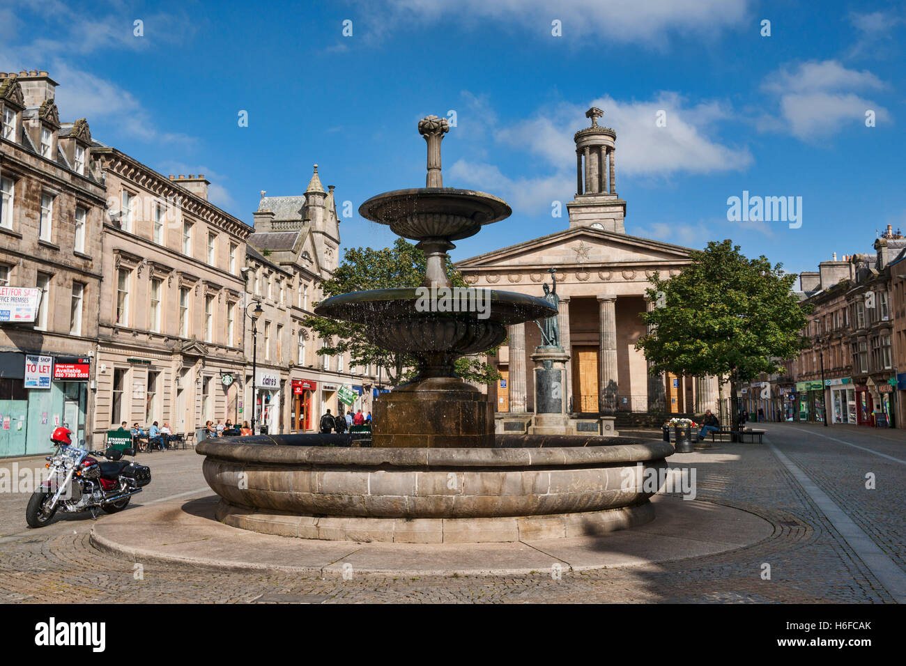 Elgin town centre, Centre, Moray Firth, Highland Region, Scotland Stock ...