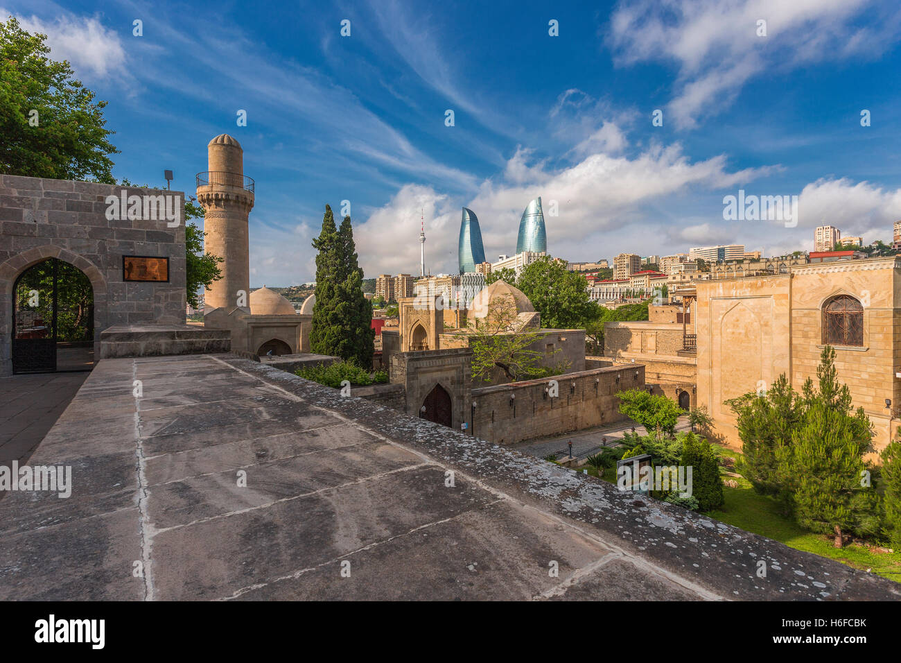 Panoramic view of Baku city - the capital of Azerbaijan Stock Photo - Alamy