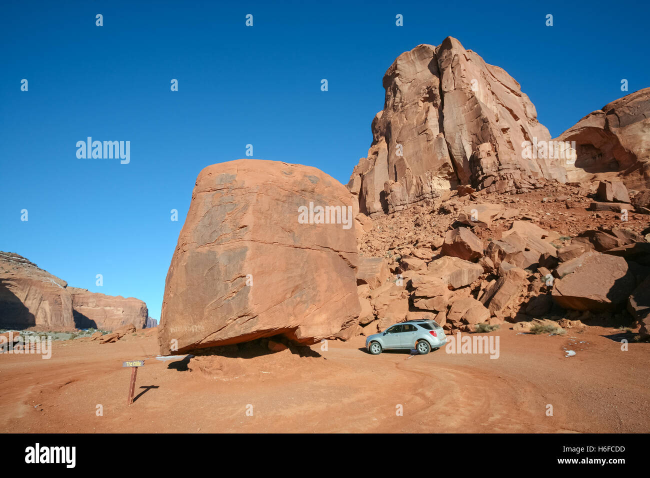Cube point in Monument Valley, Utah Stock Photo - Alamy