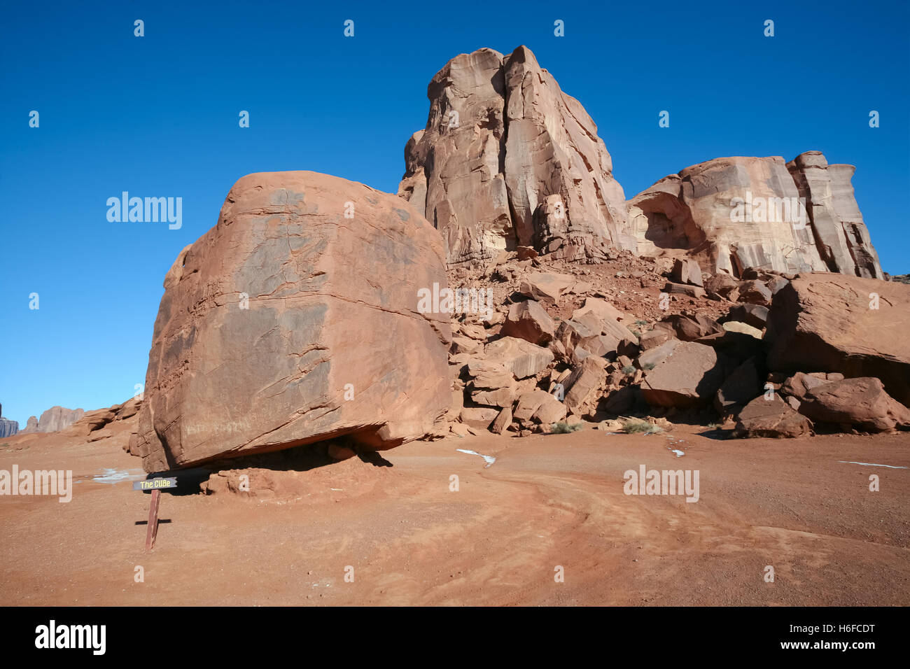 Cube point in Monument Valley, Utah Stock Photo - Alamy