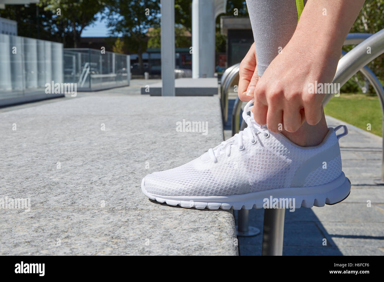 White woman shoe hi-res stock photography and images - Alamy