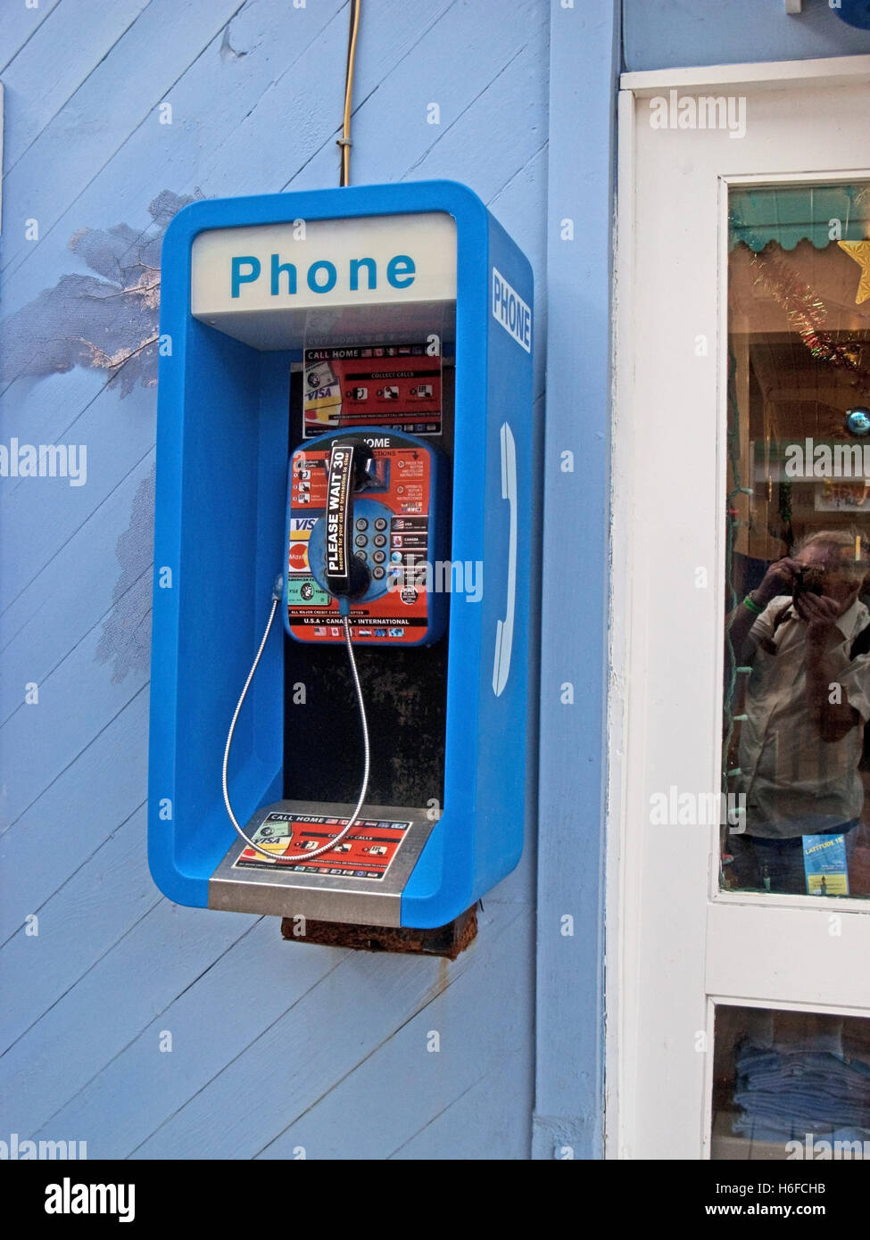 Phone Box, British Virgin Island, Pussers Landing, Tortola, Sopers Hole ...