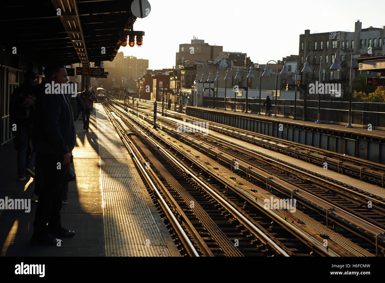 Subway new york silhouette people hi-res stock photography and images ...