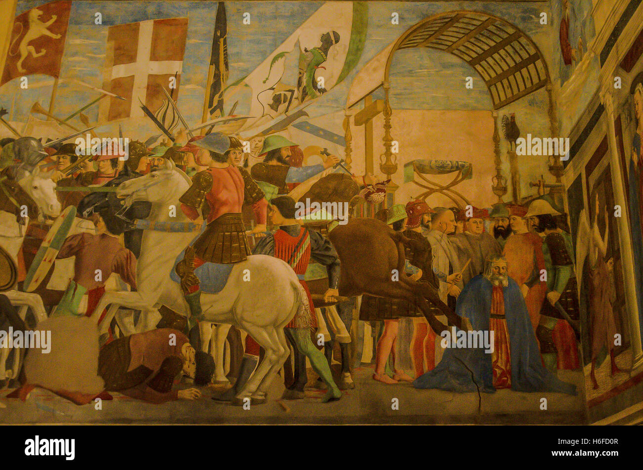 Constantine's victory over Maxentius at the battle of Milvian Bridge ...