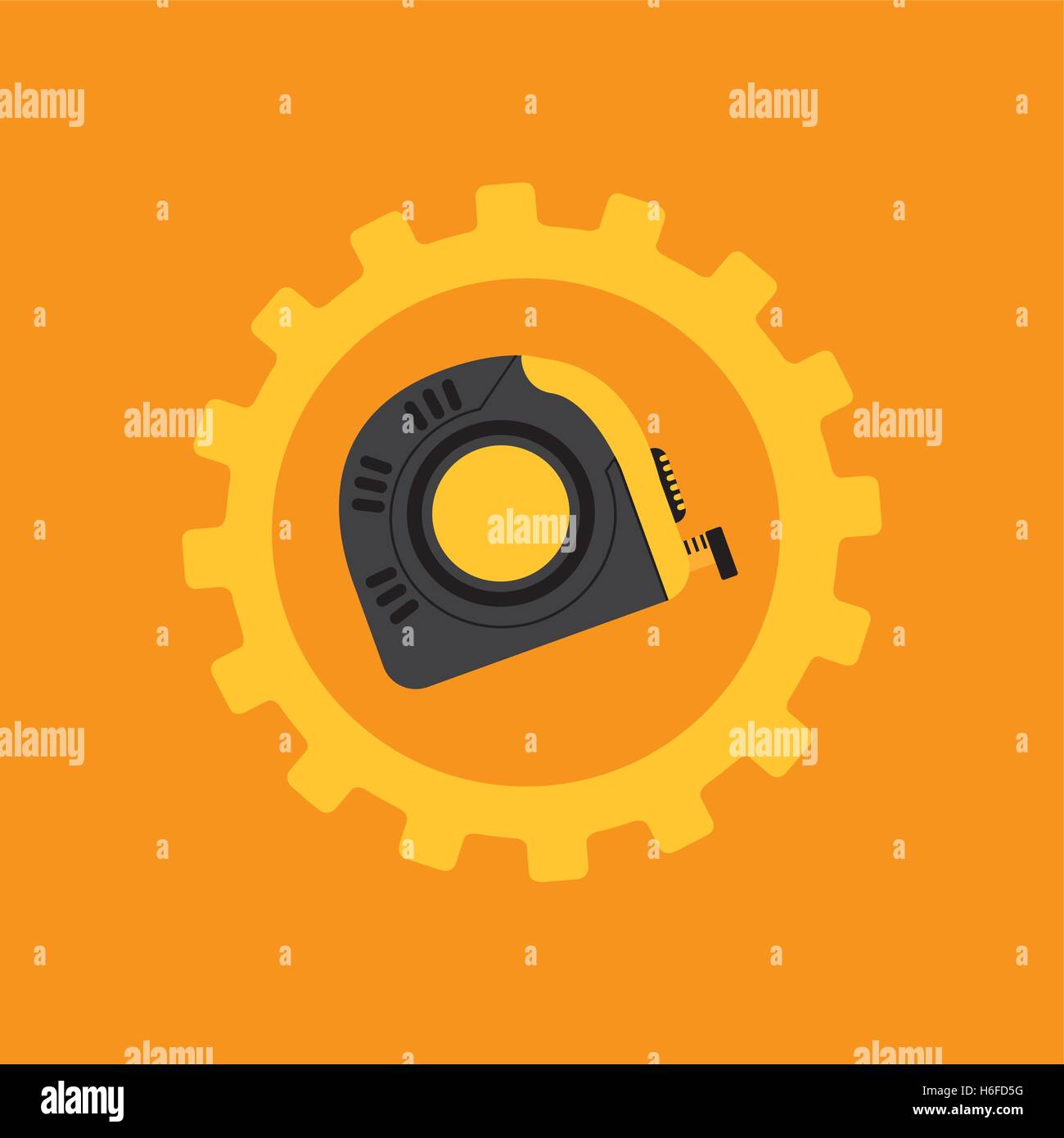 tool box measure tape construction icon design vector illustration eps ...