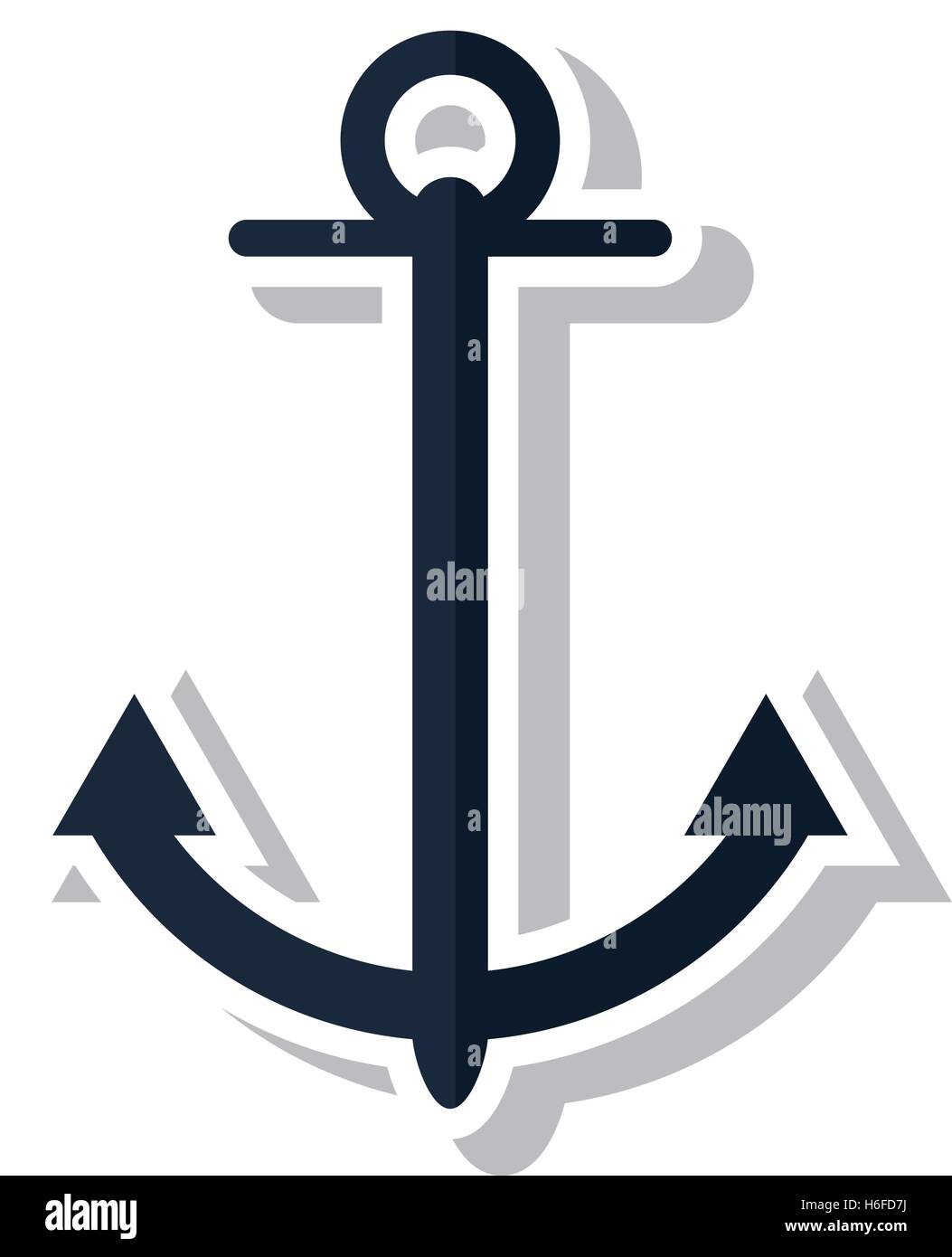 Isolated marine anchor design Stock Vector Image & Art - Alamy
