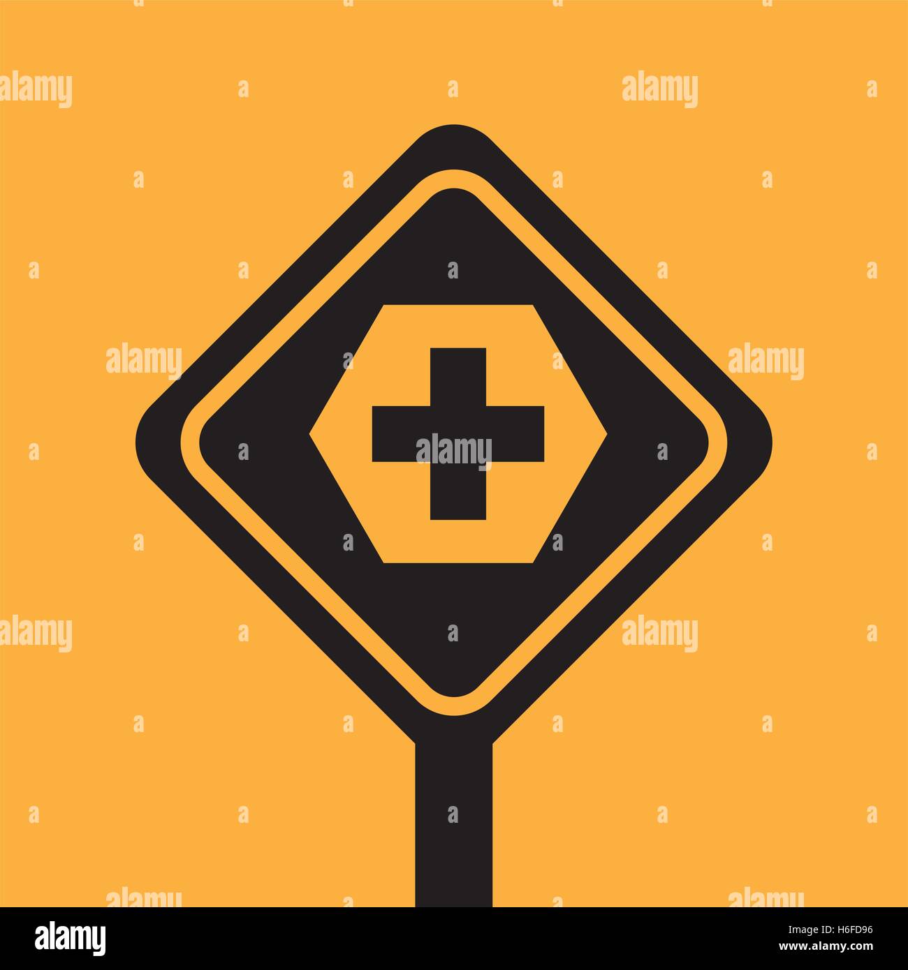 building hospital cross icon graphic vector illustration eps 10 Stock ...