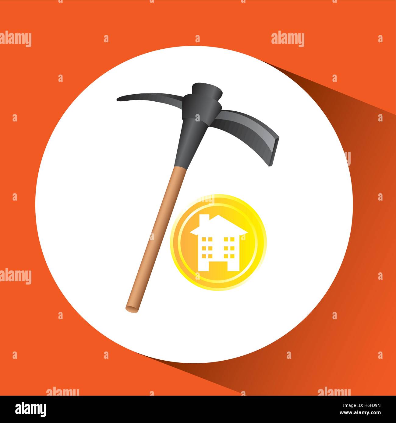 construction pick axe icon graphic vector illustration eps 10 Stock ...