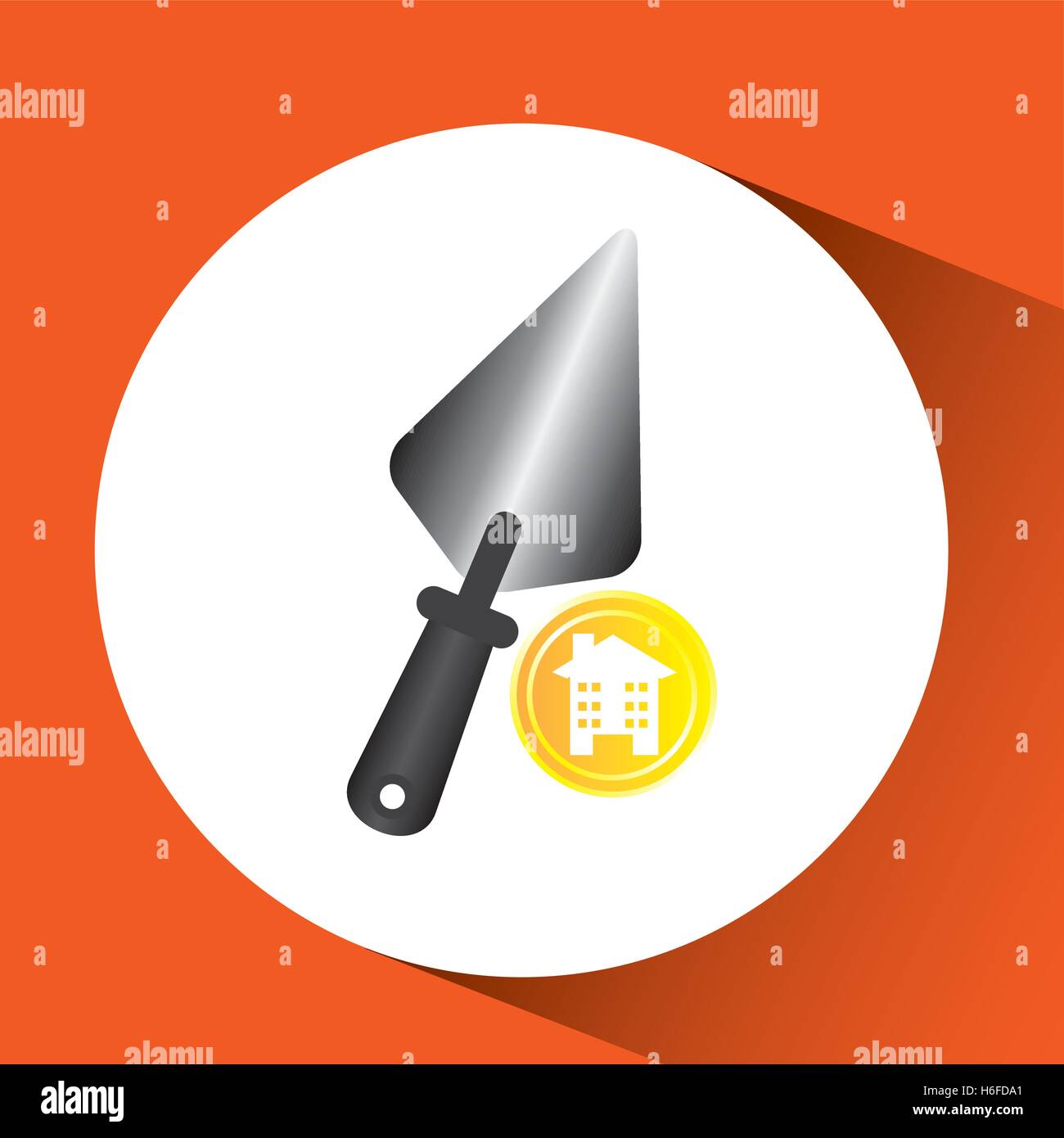 remodel construction building spatula icon graphic vector illustration ...