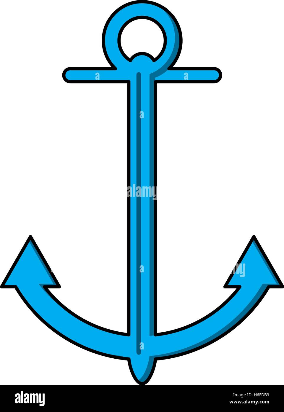 Isolated marine anchor design Stock Vector Image & Art - Alamy