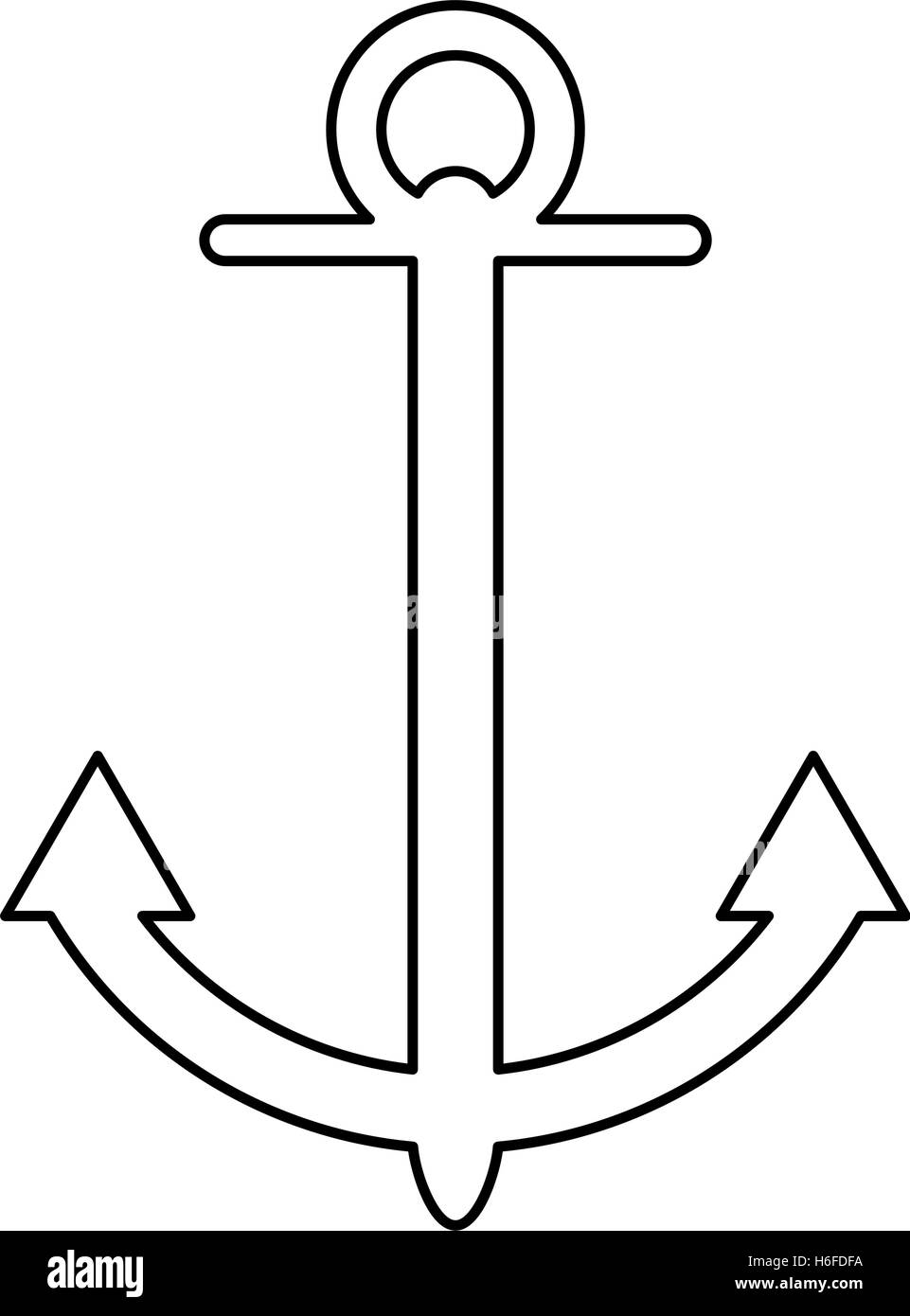 Isolated marine anchor design Stock Vector Image & Art - Alamy