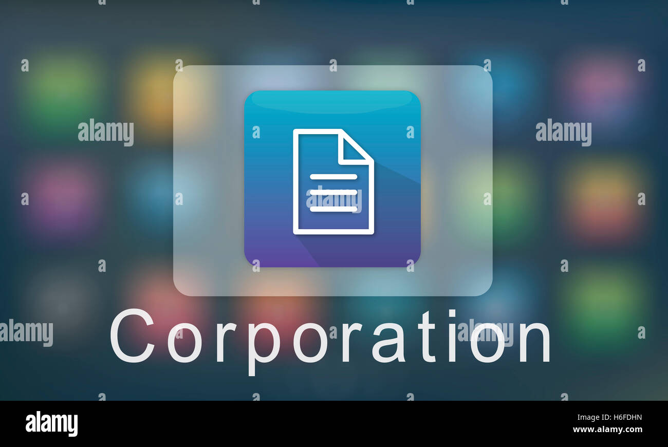 Business Organization Application Page Icon Concept Stock Photo - Alamy