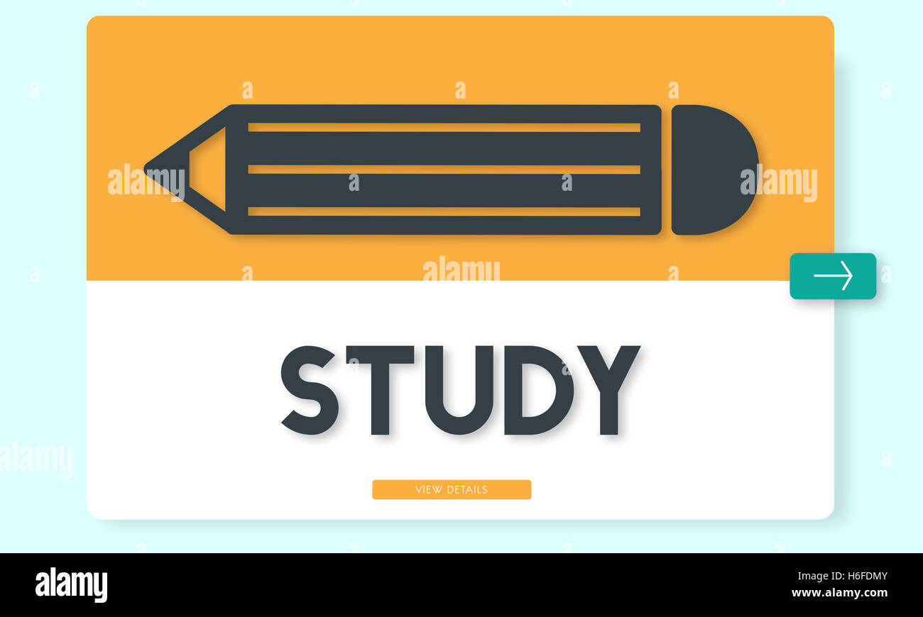 Pencil Education Study Academics Learning Graphic Concept Stock Photo ...