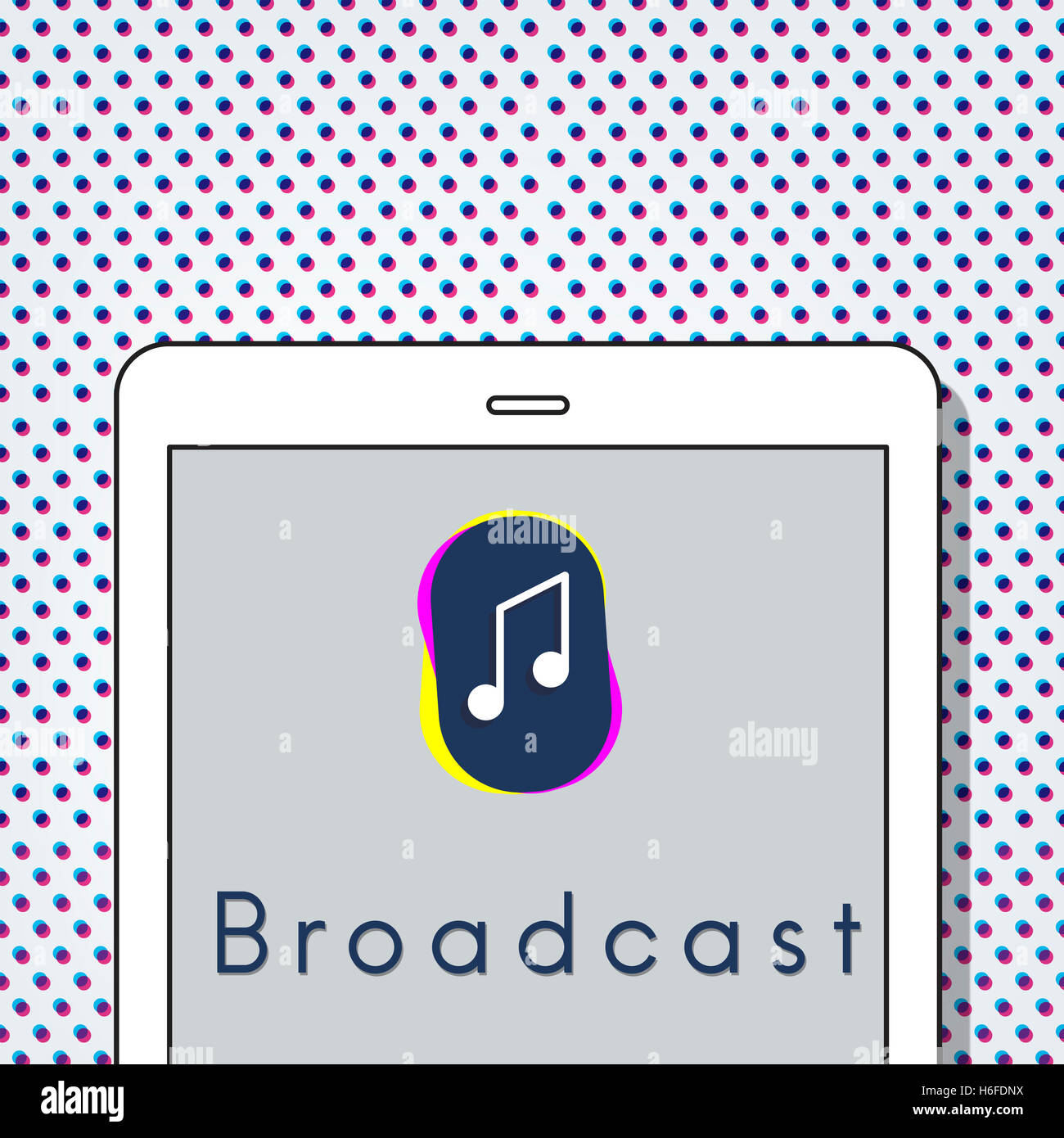 Music Note Entertainment Audio Graphic Concept Stock Photo - Alamy