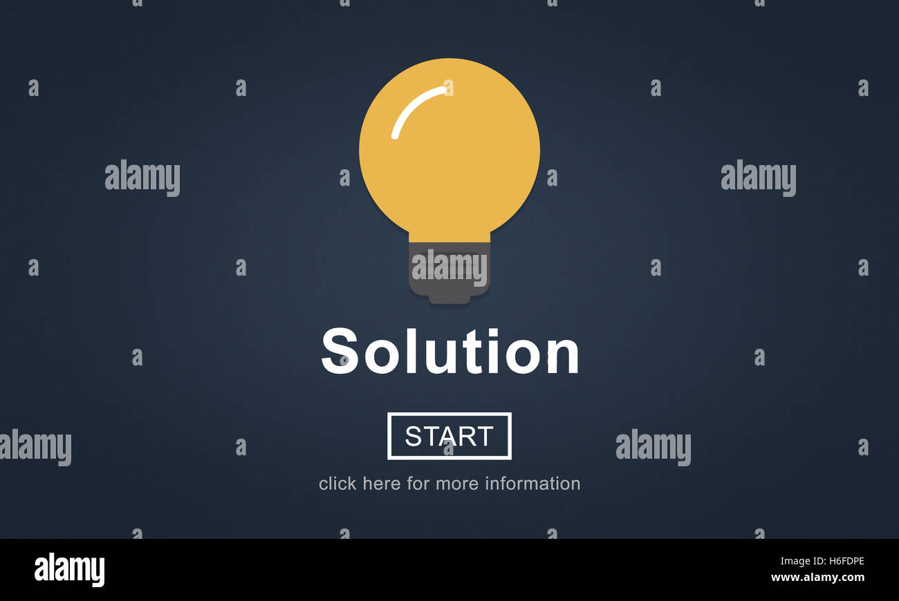 Solution Problem Solve Result Progress Concept Stock Photo - Alamy