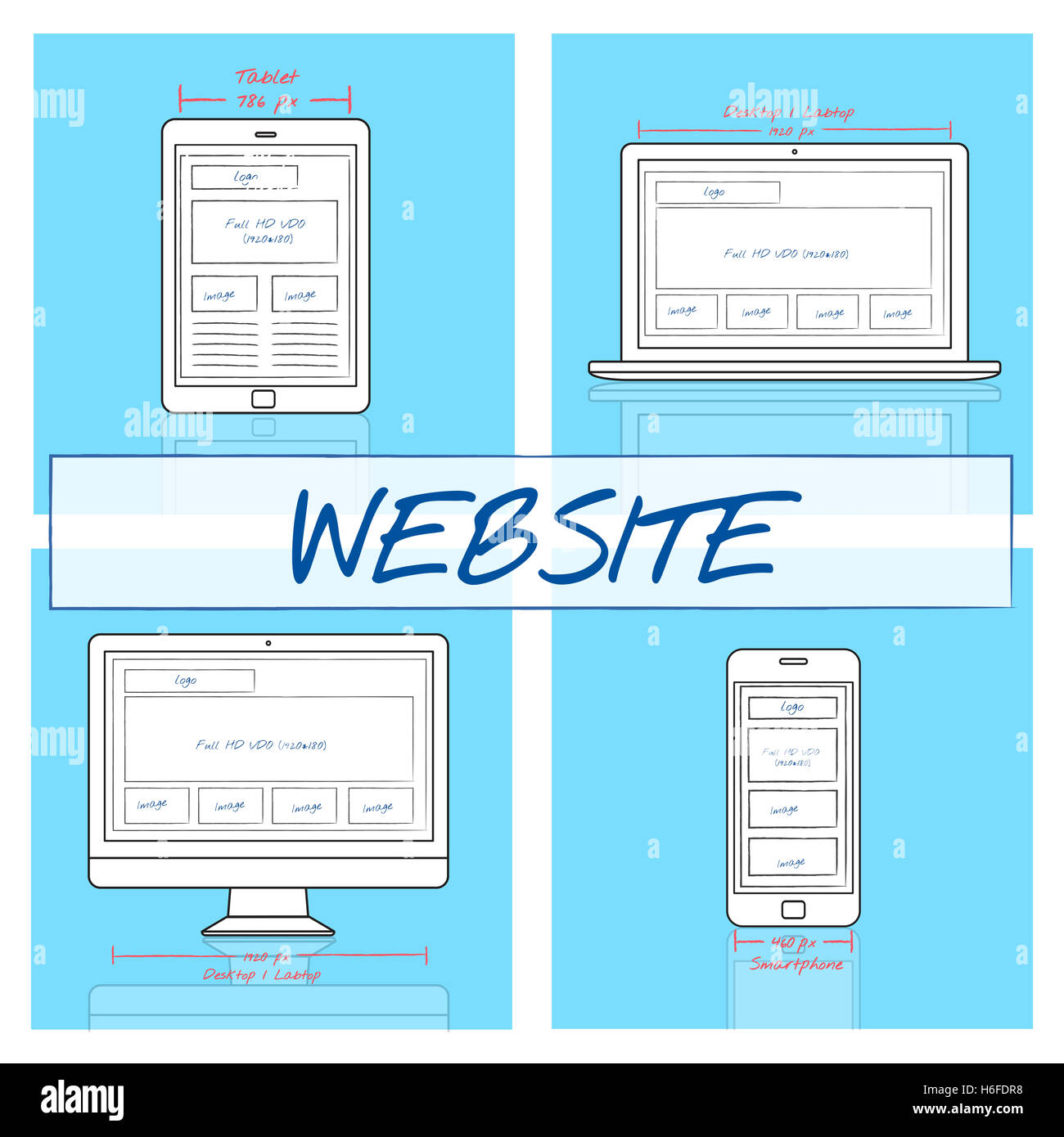 Web Layout Content Coding Template Data Design Concept Stock Photo - Alamy