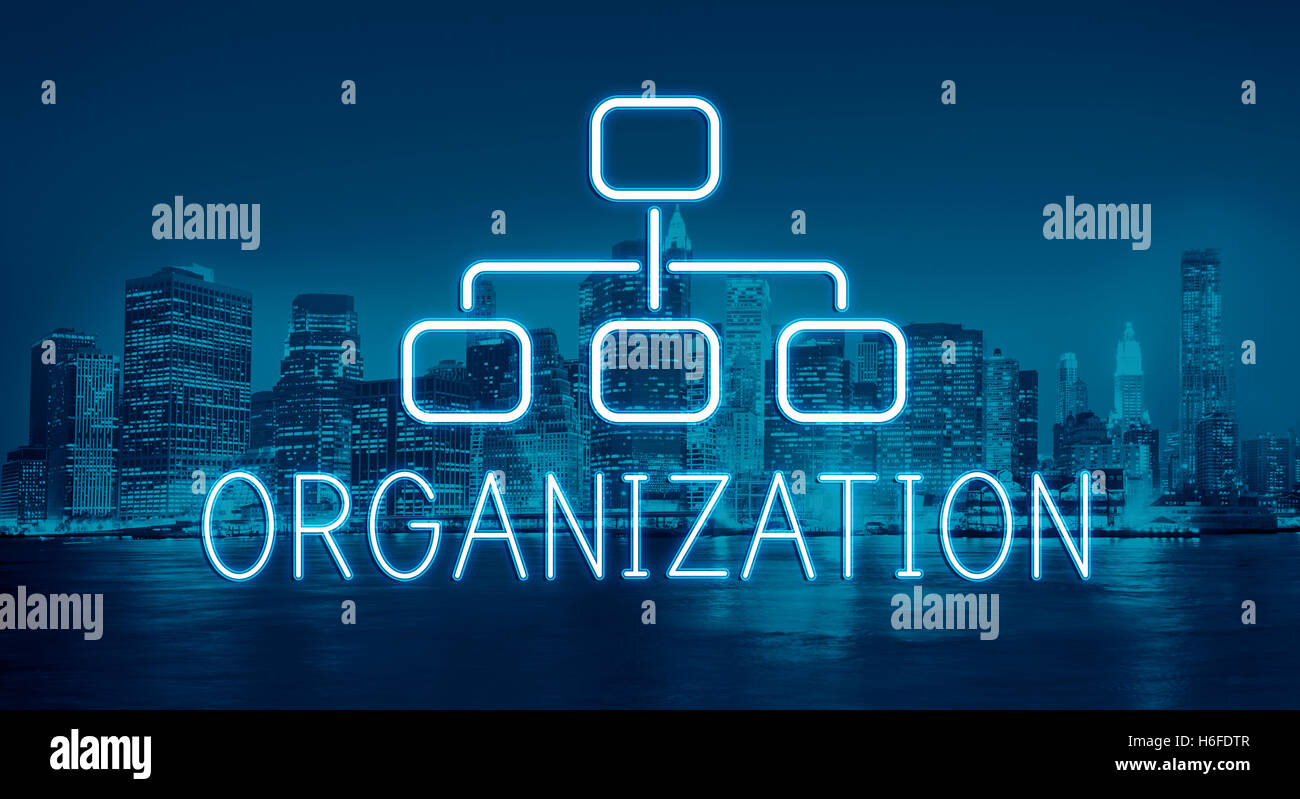 Organization Chart Business Company Concept Stock Photo - Alamy