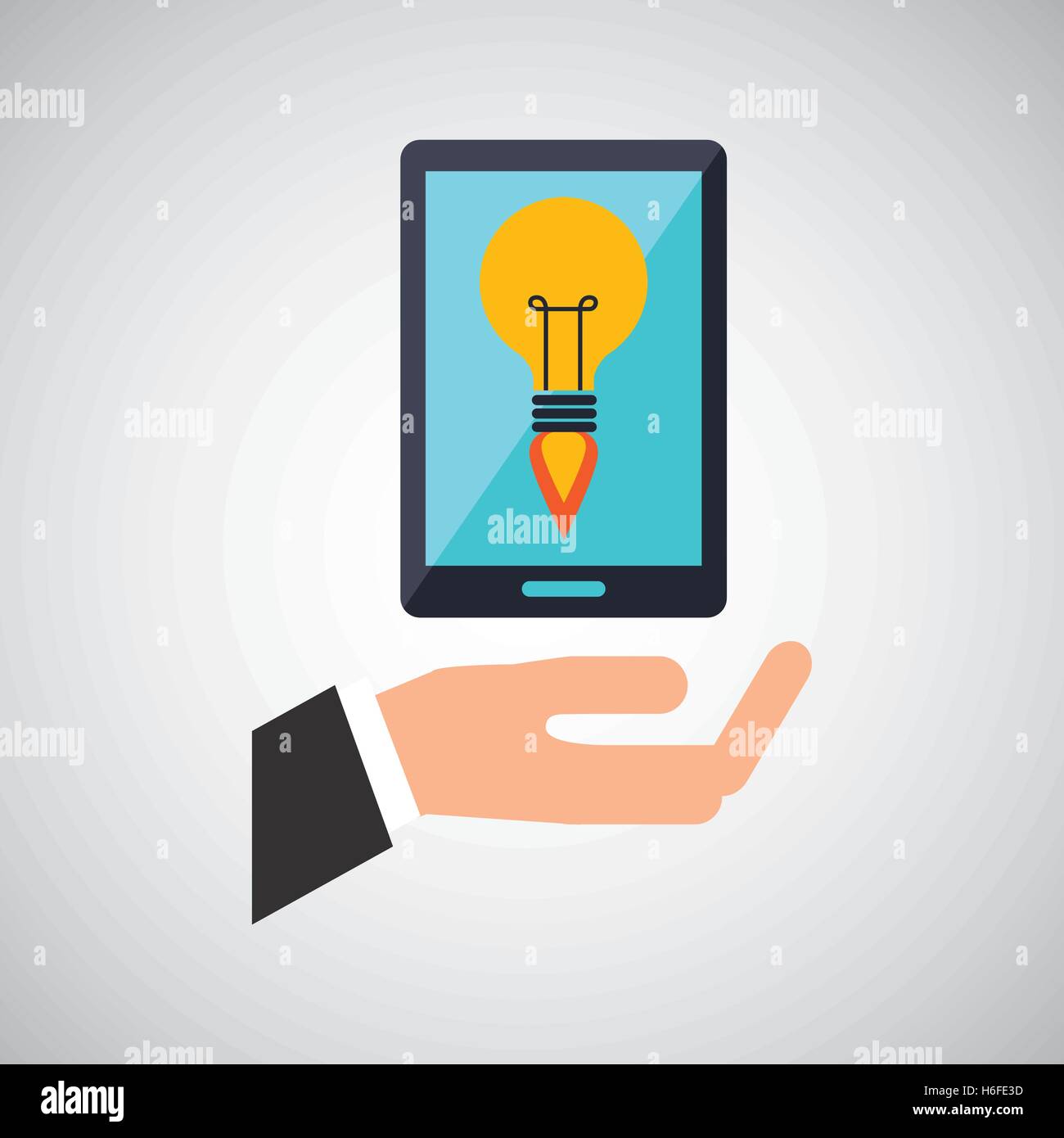 hand business growth technology creativity vector illustration eps 10 ...