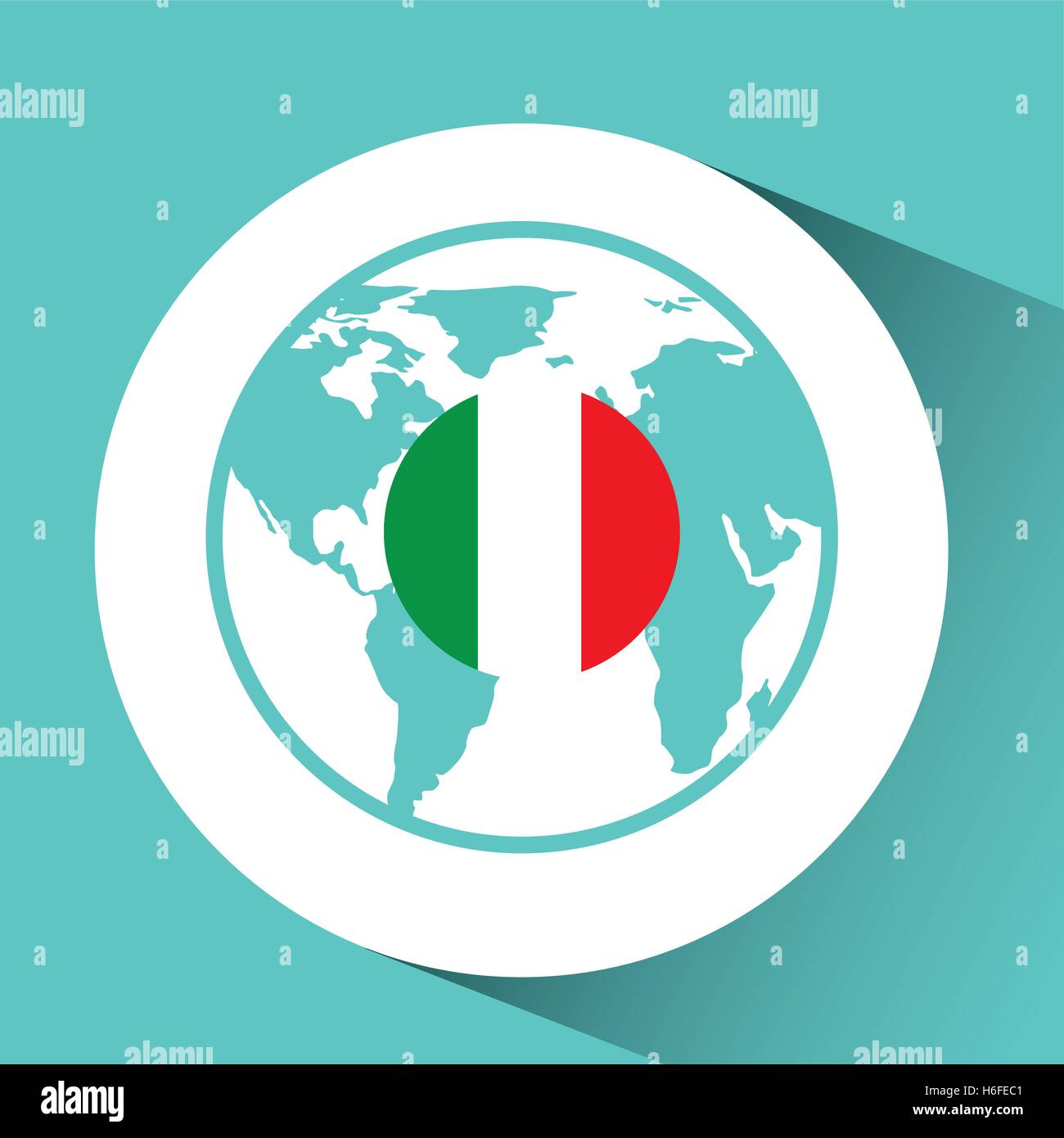 italy flag pin map design vector illustration eps 10 Stock Vector Image ...