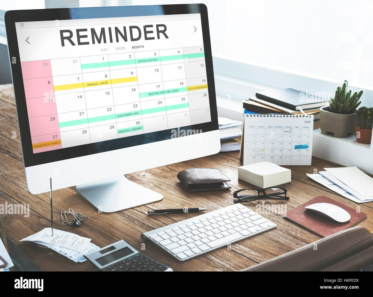 Calendar Agenda Event Meeting Reminder Schedule Graphic Concept Stock ...
