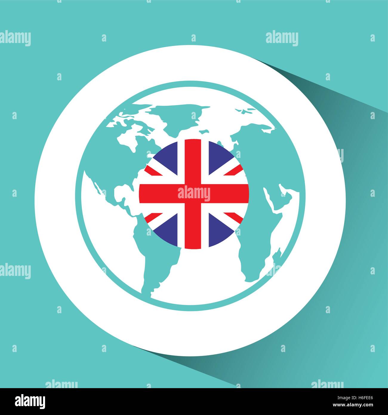 great britain flag pin map design icon vector illustration eps 10 Stock ...